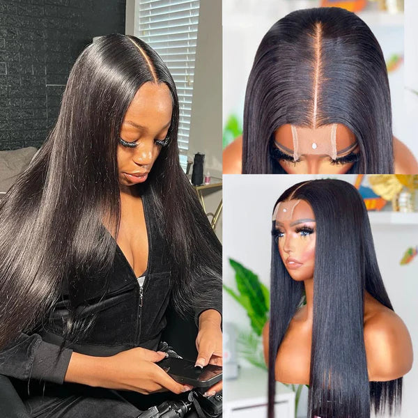 2X6 Kim K HD Swiss Lace Closure With Bundles Human Hair Lace Closure ...
